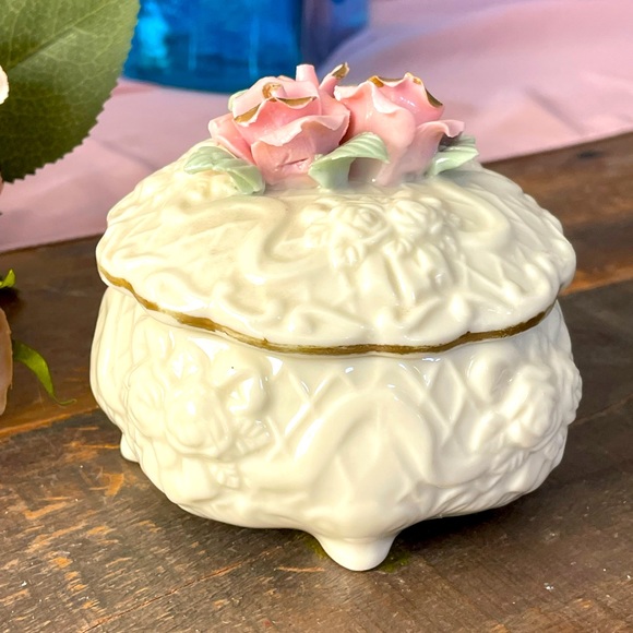 Jewelry | Vintage Porcelain Jewelry Box | Poshmark